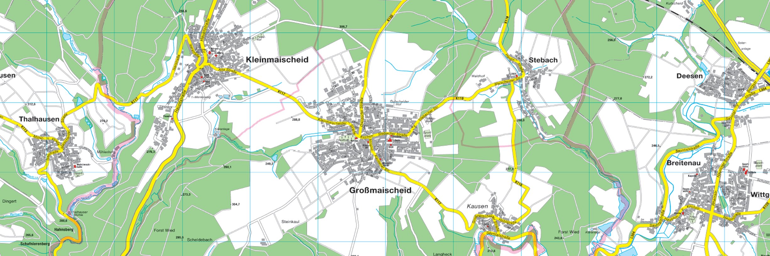 Übersichtsplan VG Dierdorf | Verbandsgemeinde Dierdorf
